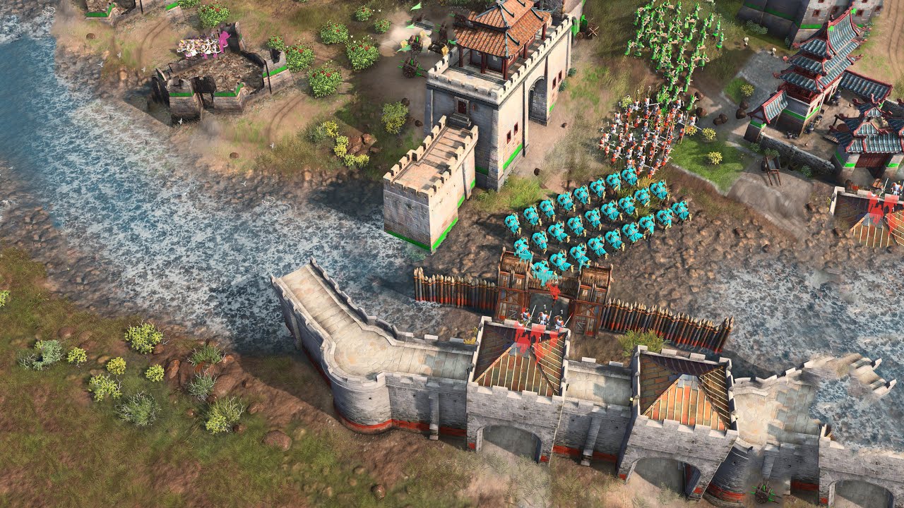 Age of Empires 4 - 4v4 NOMAD EPIC SIEGE AND PUSH | Multiplayer Gameplay ...