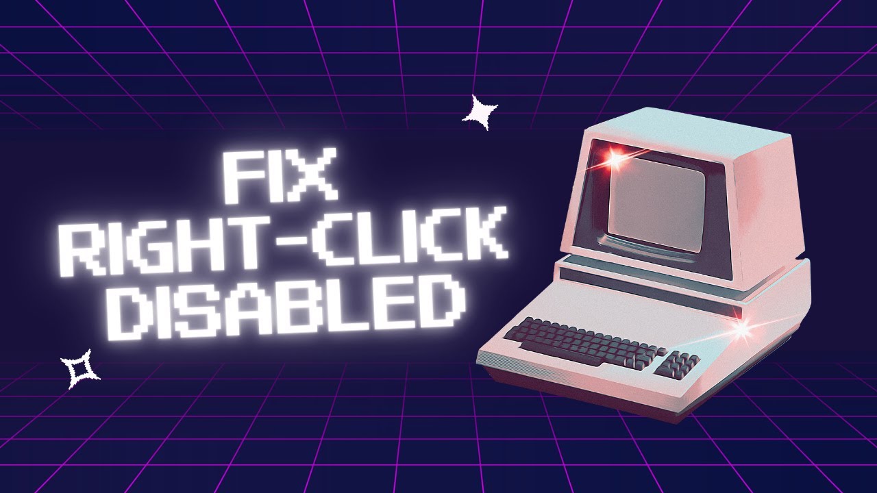 Fix “Right-Click Disabled” in Windows | Group Policy Editor Solution ...
