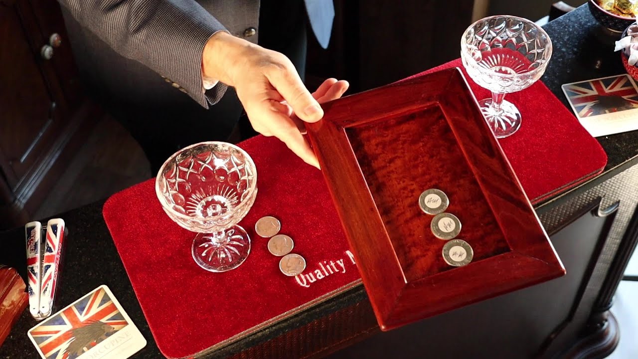 Speed Demo of The Master Coin Tray by Thayer Quality Magic Performed by ...