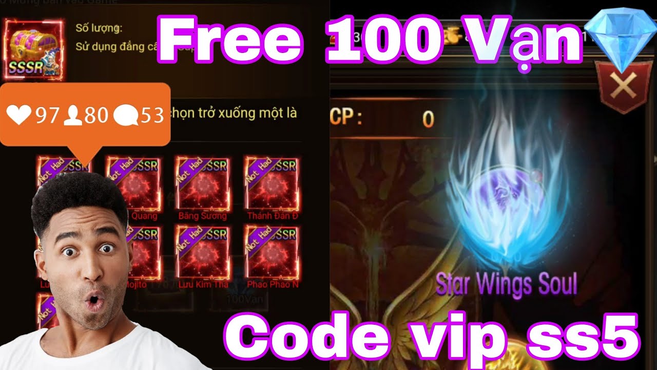 Hướng Dẫn Nhận Full Vip Code Game Vũ Thần H5 l Free 100 Vạn Kim Cương ...