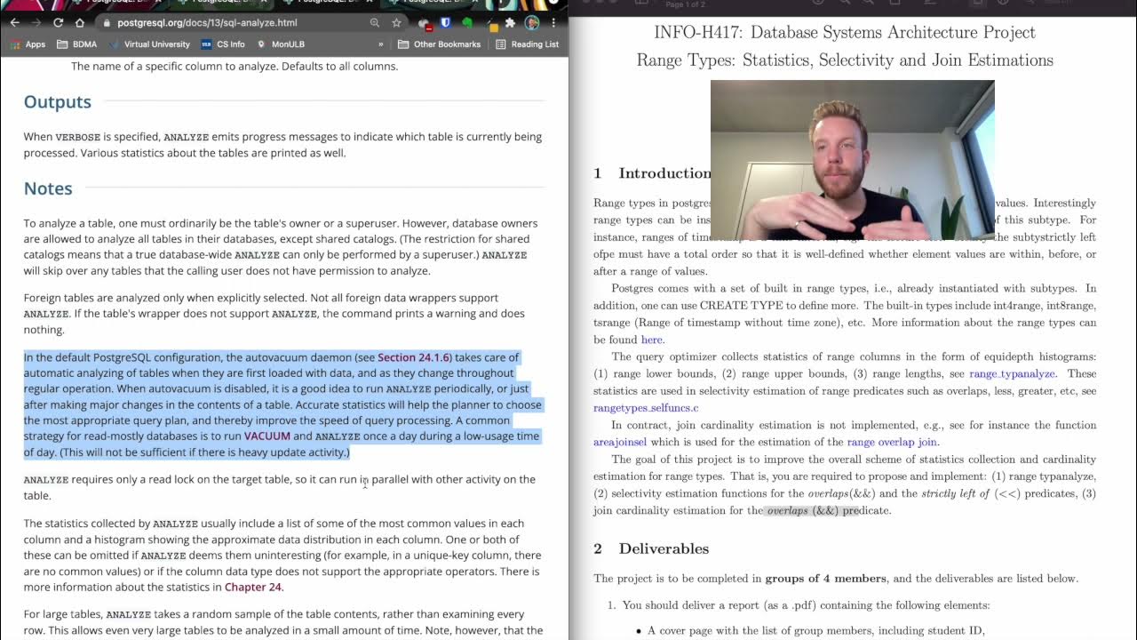 Improving Postgres Query Planning - INFOH-417 Postgres Project Overview - YouTube