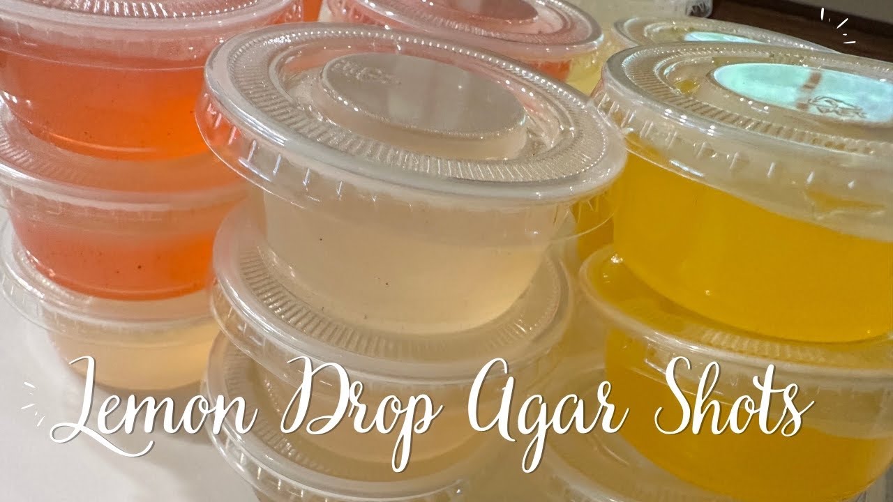 Lemon Drop Agar Jello Shots - Easy Recipe - YouTube