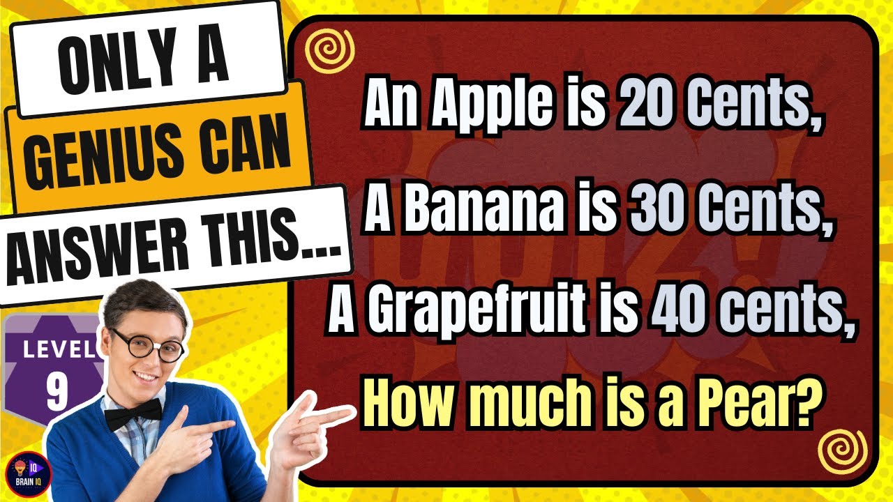 99% WILL SURELY FAIL TO SOLVE THESE 20 TRICKY RIDDLES ALL ! | Level:9 ...