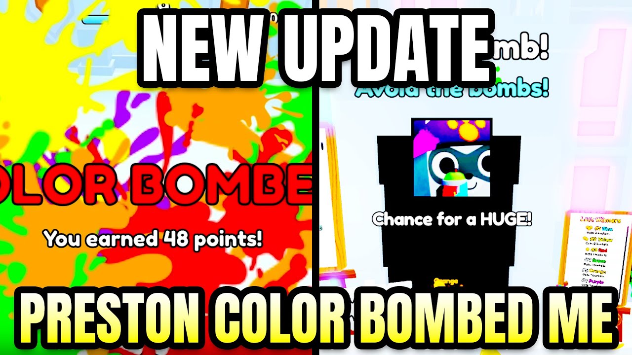 PRESTON COLOR BOMBED ME in New Pet Simulator 99 Update - YouTube