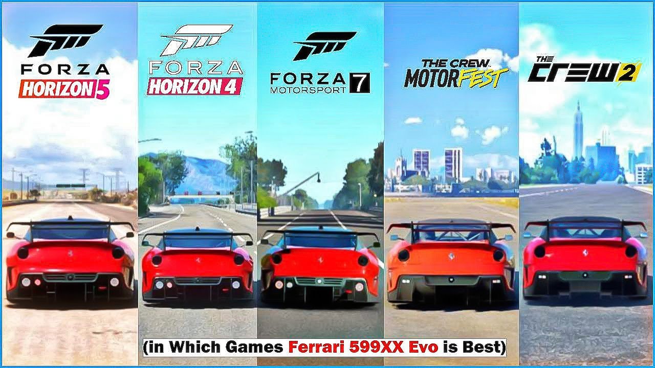 Ferrari 599xx Evo Top Speed in FH5, FH4, FH7, The Crew Motorfast, The ...