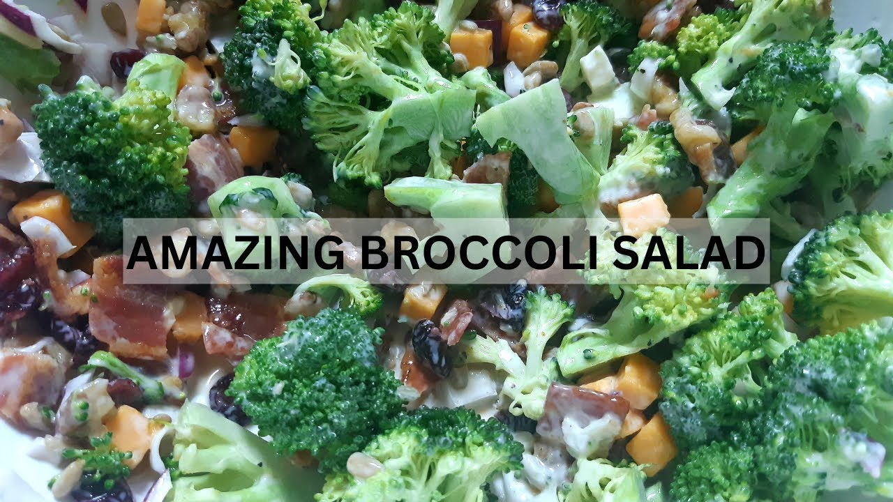 AMAZING BROCCOLI SALAD || QUICK & EASY || SIDE DISH - YouTube