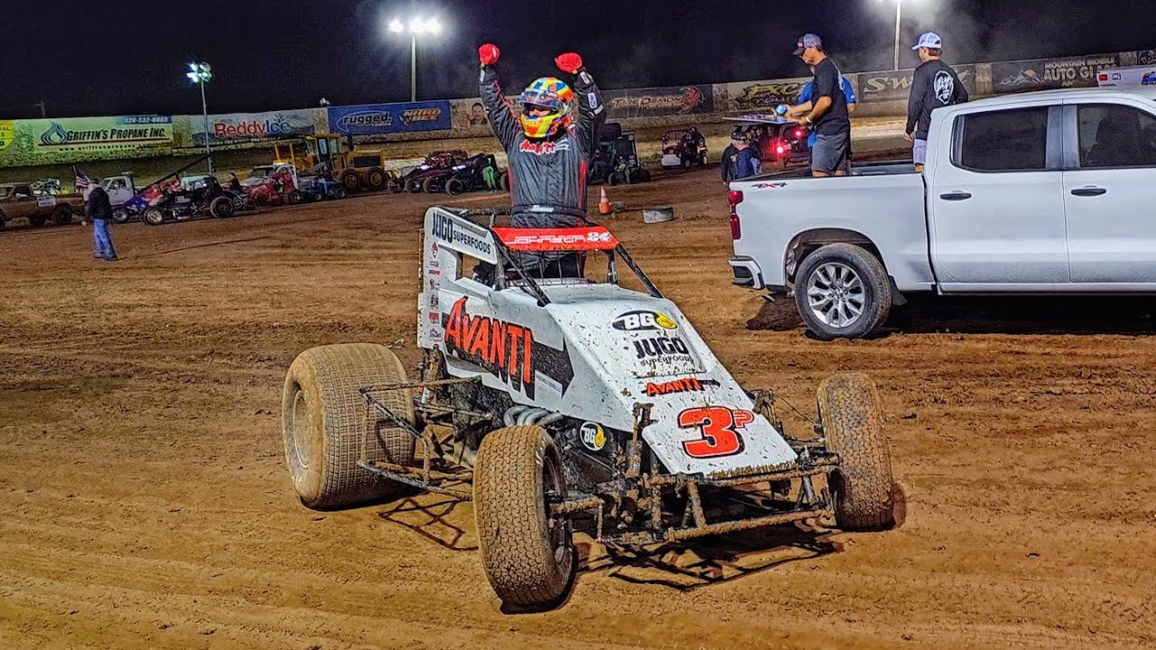 Sands Chevrolet Non Wing SprintCar Main At Deuce of Clubs Thunder ...