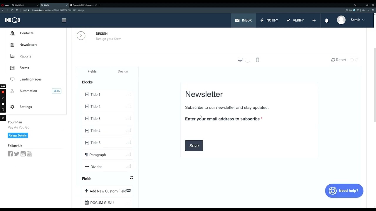 How To Set Up A Custom Link In Your Newsletters YouTube How To Set Up A Custom Link In Your Newsletters YouTube