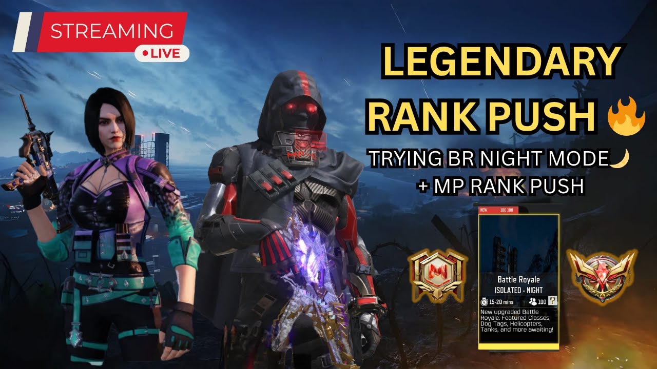 🔴 CODM LIVE: LEGENDARY OR BUST 🏆 | BR Night 🌙 + MP Ranked Push - YouTube