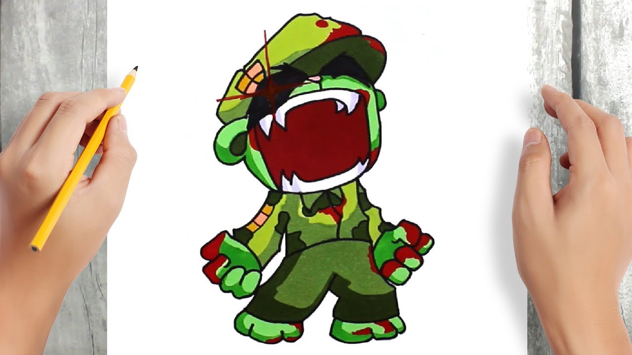 How to draw FLIPPY FLIPPED OUT | Friday Night Funkin | FNF MOD ...