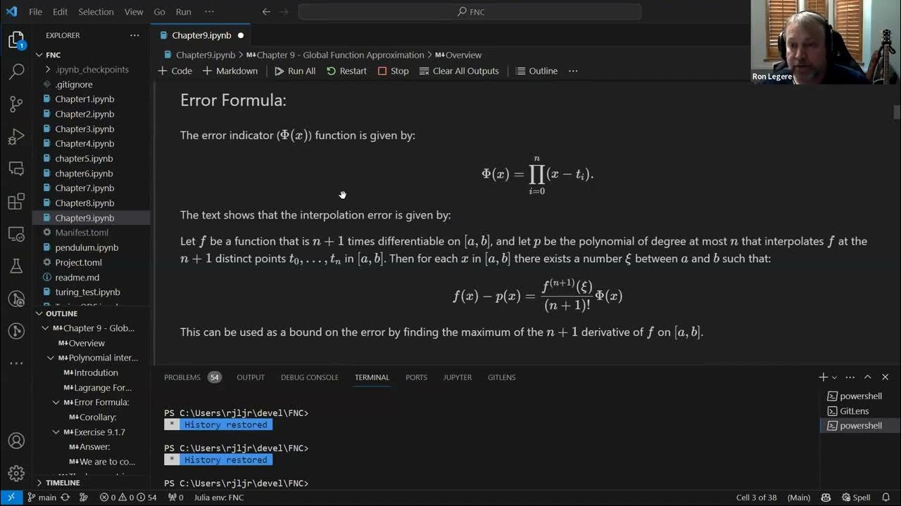 Fundamentals of Numerical Computation: Global function approximation (fnc01 9) - YouTube
