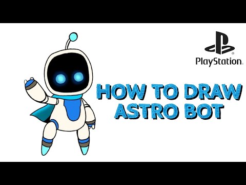 Astro Bot Drawing Made EASY for Beginners! / КАК НАРИСОВАТЬ РОБОТА ...