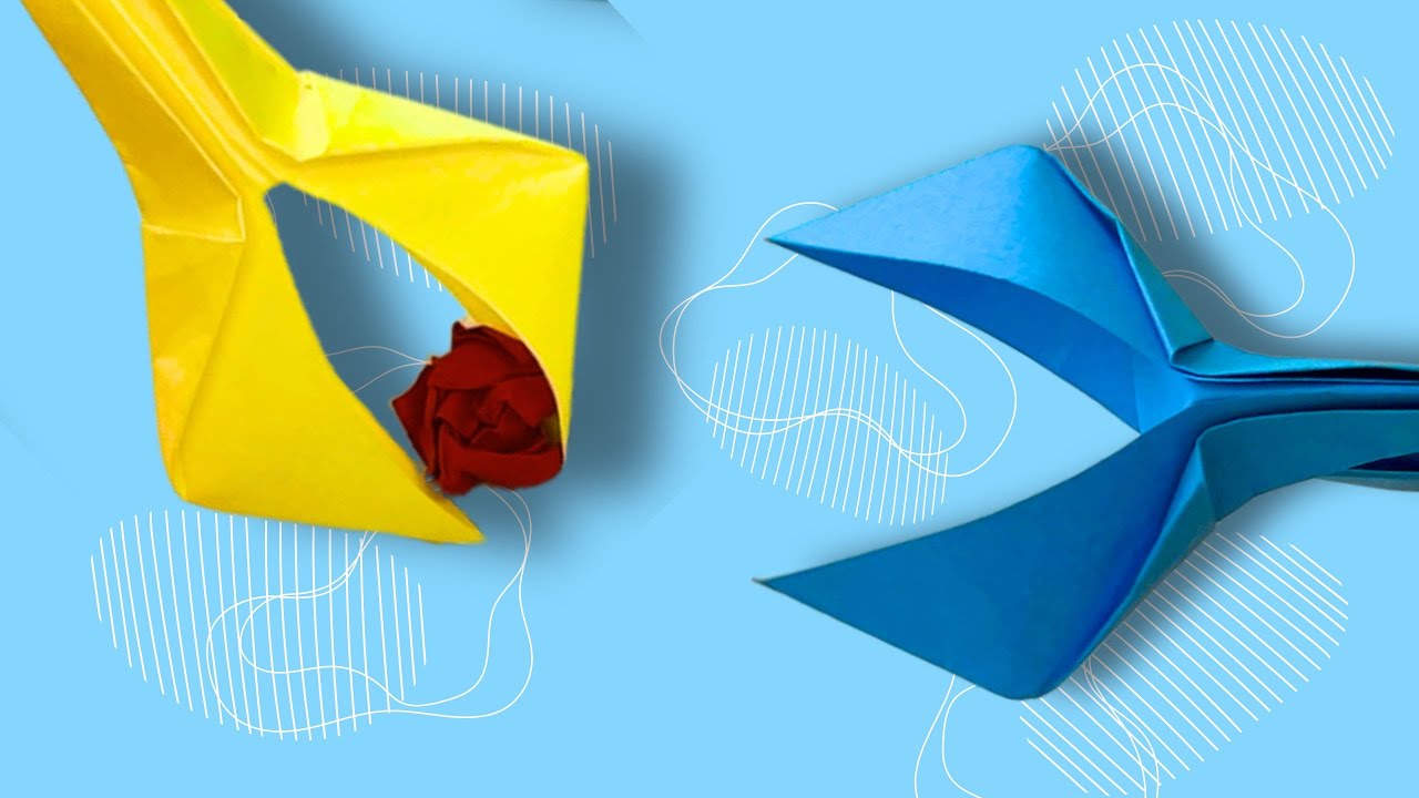 Manualidades con papel. Origami tutorial de papel - YouTube