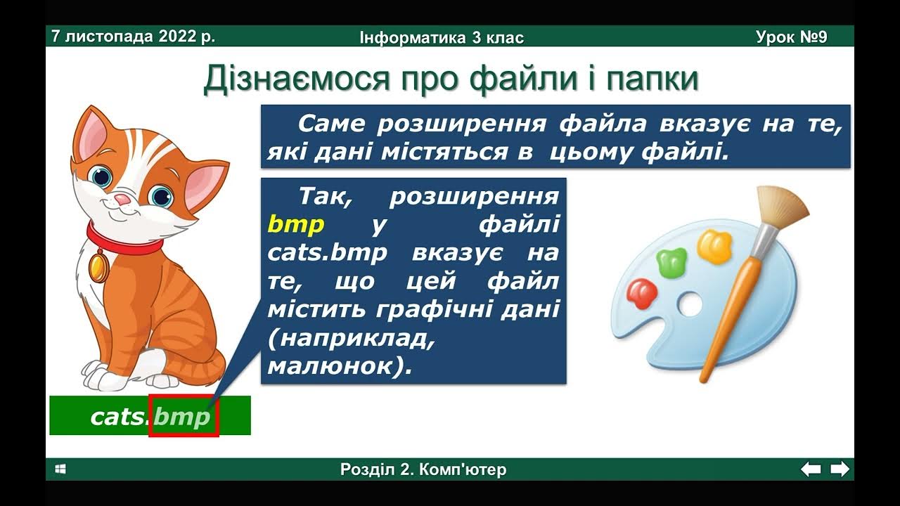 Що таке файл і папка 3 клас НУШ - YouTube