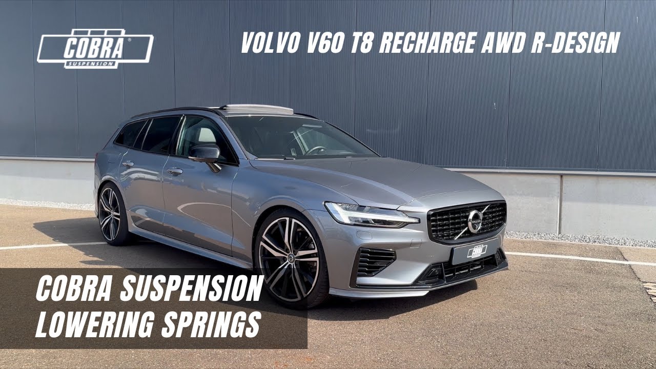 Volvo V60 T8 Recharge AWD R-Design || Cobra Suspension Lowering Springs ...