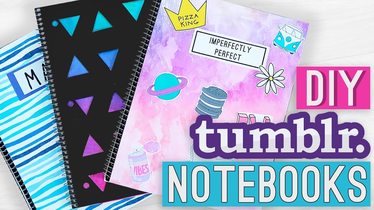 Diy Notebooks For Back To School | Diy Back To School Supplies - Youtube