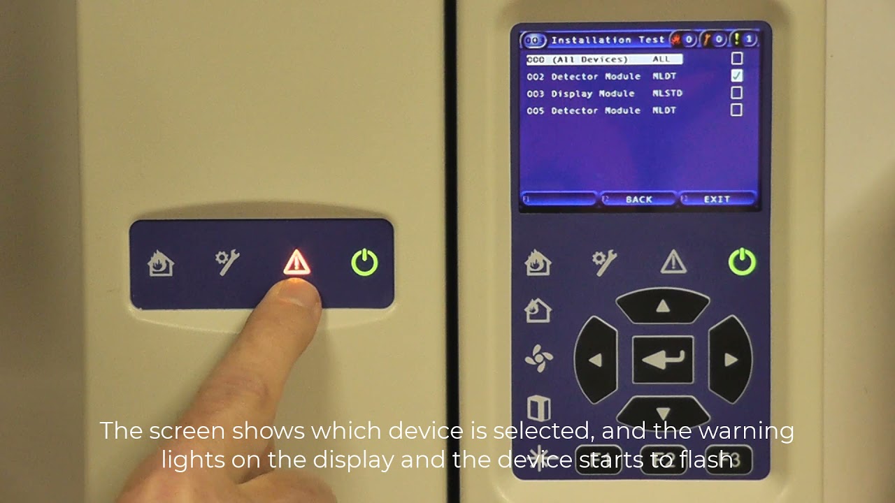 How to setup test mode on a ModuLaser ASD System - YouTube