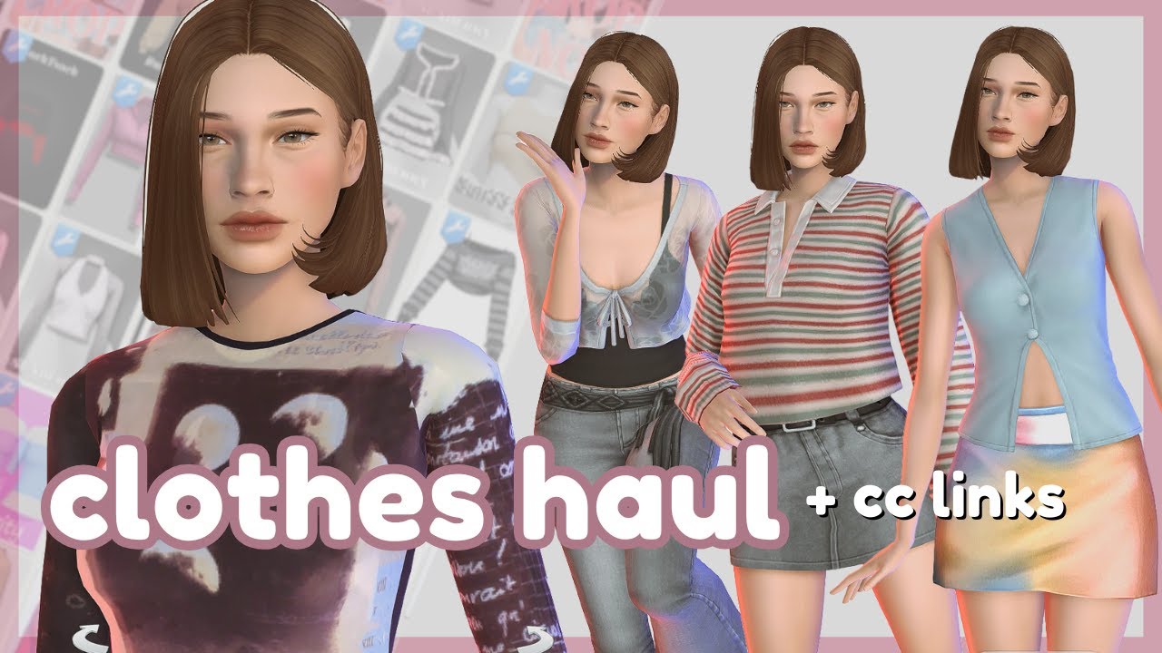 MUST HAVE CLOTHES + Links 🛍️ Sims 4 CC Haul - YouTube
