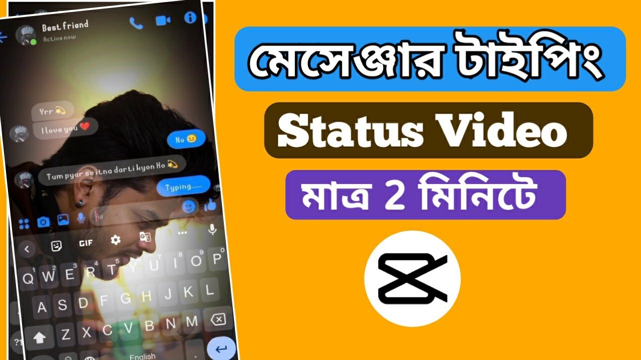 messenger typing status video Editing | status video editing in capcut ...