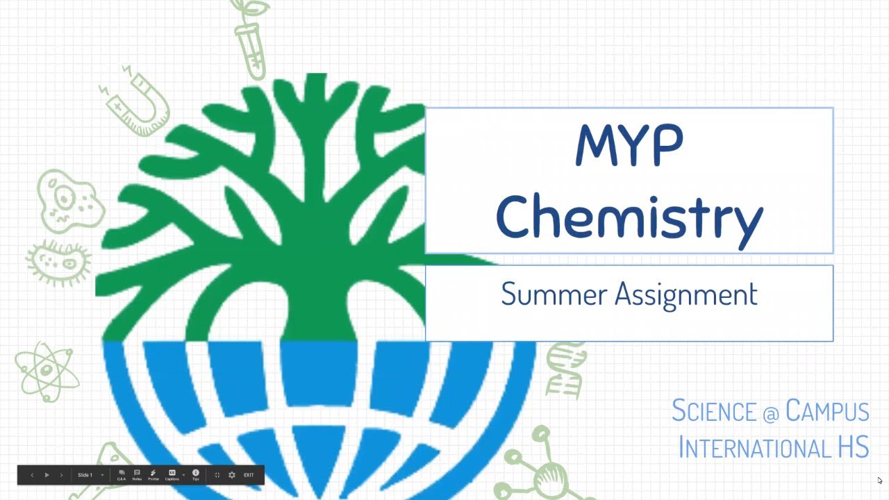 CIHS 2020 - MYP Chemistry - YouTube