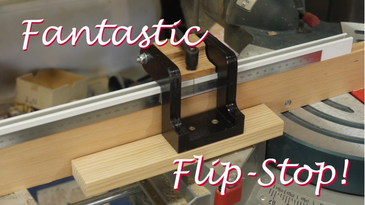 Fantastic Flip-stop fence for my SCMS! - YouTube