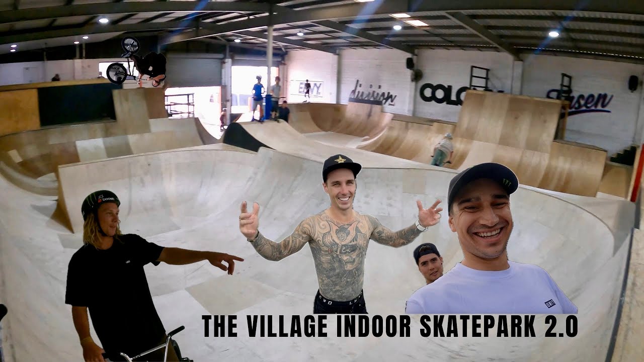 NEW Village Indoor Skatepark! - YouTube