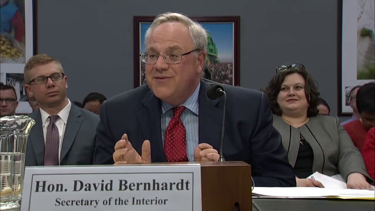 WATCH LIVE: New Interior Secretary David Bernhardt goes before House ...