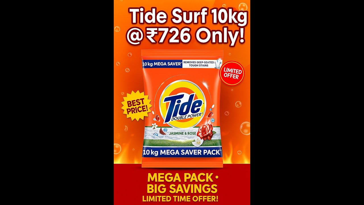 💥 Tide Surf 10Kg @ ₹726 Only | Huge Discount Big Pack Big Savings ...
