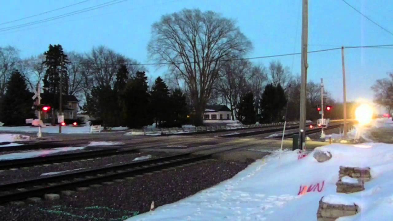 Metra 144 Leads An Express Train At La Fox - YouTube