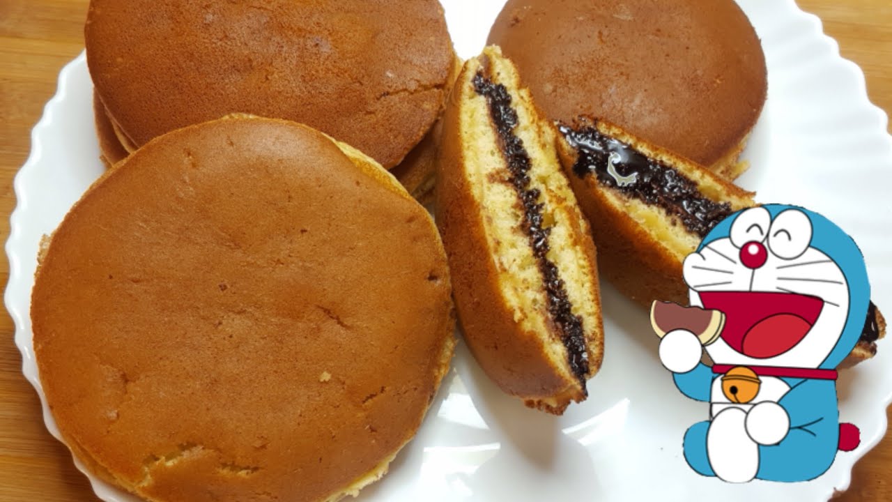 Doracakes | Dorayaki Recipe - Japanese Pancake Street Food #doraemon # ...