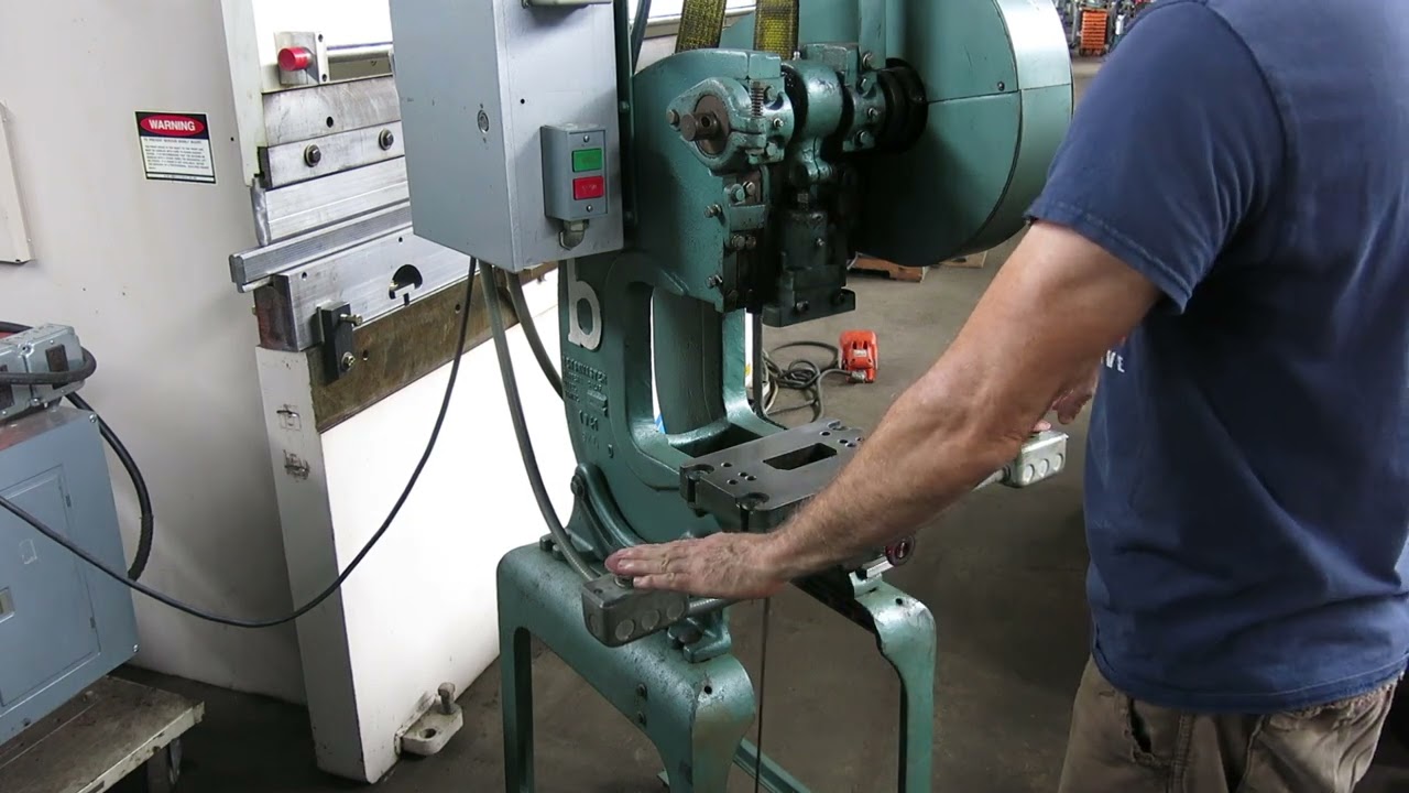 Benchmaster 5 Ton Punch Press @ Mullin Machinery of NJ - YouTube