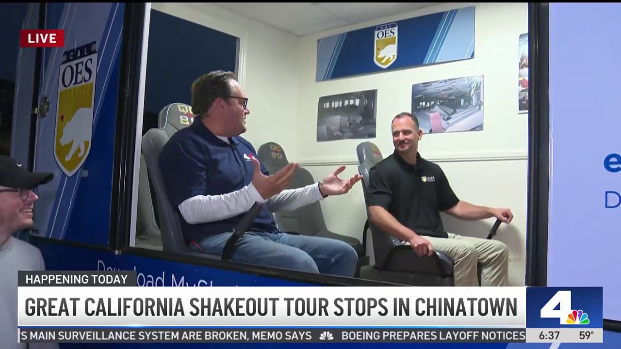 Great California Shakeout tour stops in Chinatown - YouTube