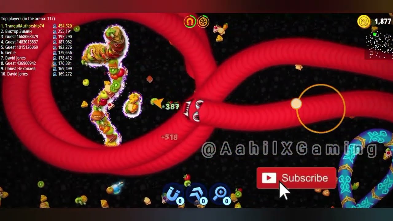 Slither.io EVIL Red Worm 🔥 100+ Kills in Worms Zone.io | Most Dangerous Snake Ever!#aahilxgaming ...