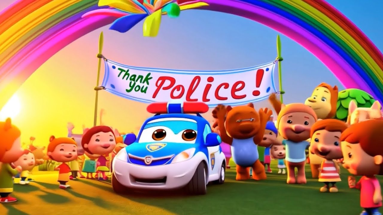 🚓 Police Car Patrol! | Kids Cartoon Song About Police 🚦| Fun Animated ...