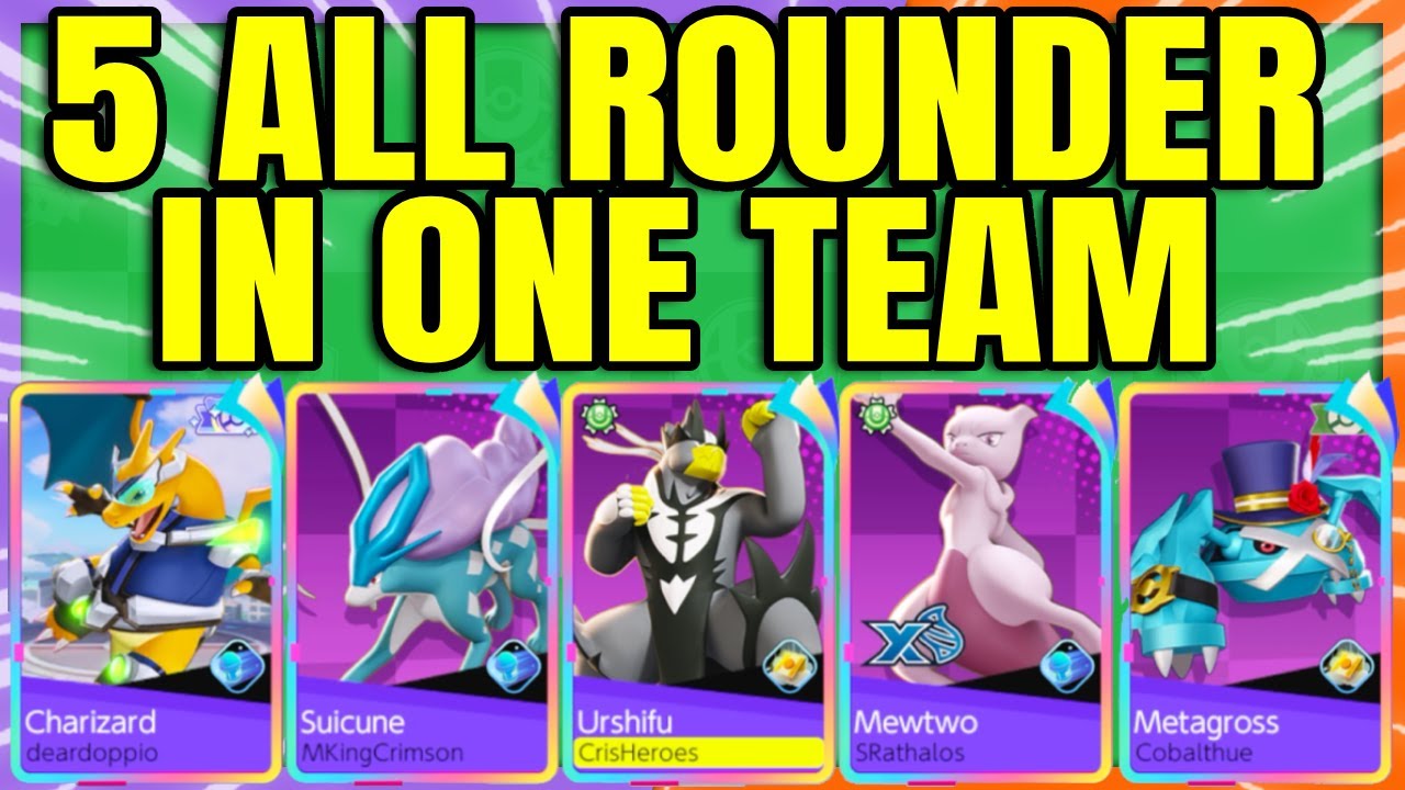 We picked 5 ALL-ROUNDER in Ranked in the same Team | Pokemon Unite ...