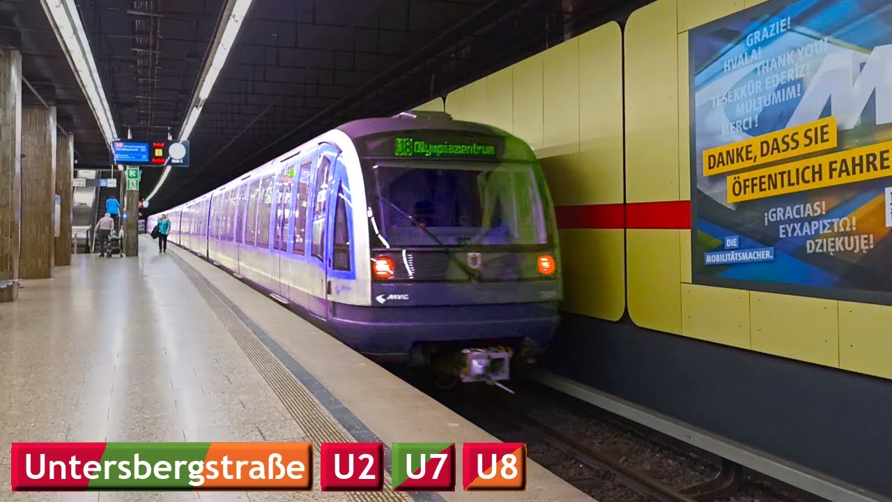 Untersbergstraße | Lines U2 - U7 - U8 : Munich U-Bahn ( MVG C1 - C2 - B ...