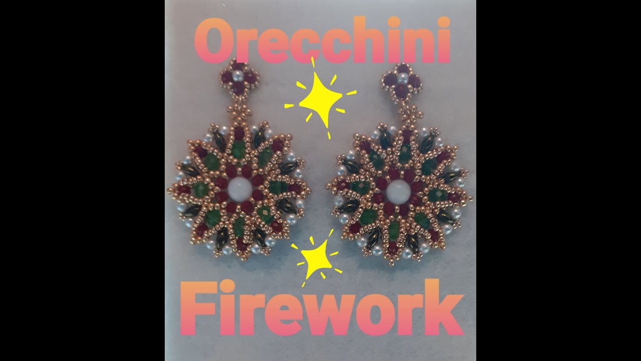 Orecchini Firework : Tutorial semplice 🎆 - YouTube