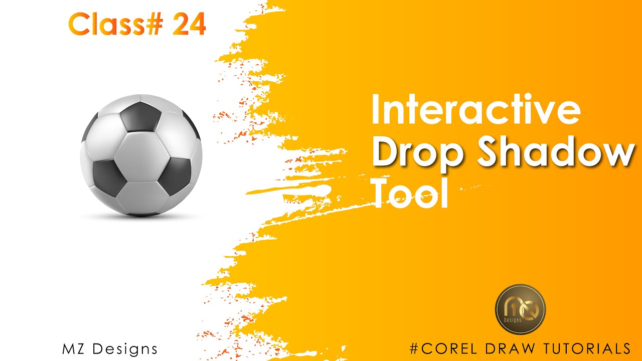 Drop Shadow Tool in Corel Draw || Corel Draw12 || Class 24 || اردو ...