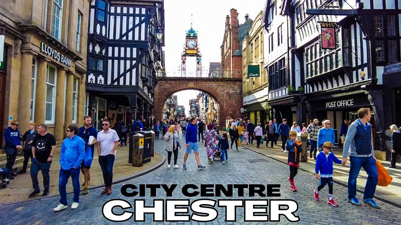 A walk through CHESTER England - City Centre - YouTube
