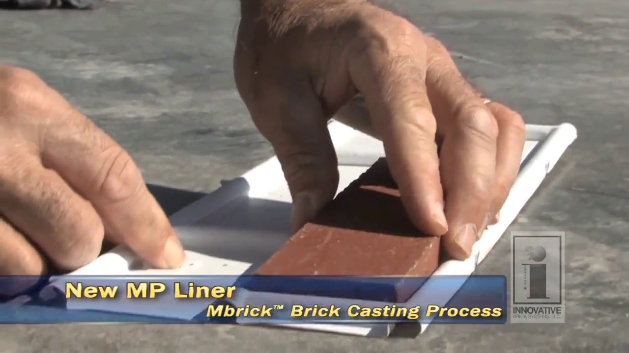 Mbrick Installation Brick Cast in Concrete - YouTube