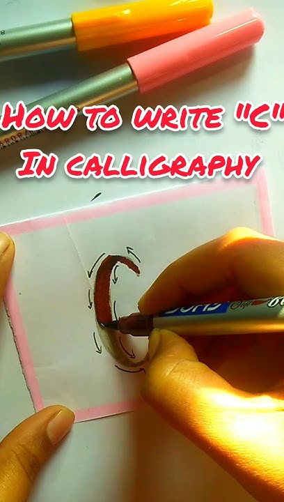 How to Letter “C” In Calligraphy Brush ️ Lettering Easy Tutorial for ...