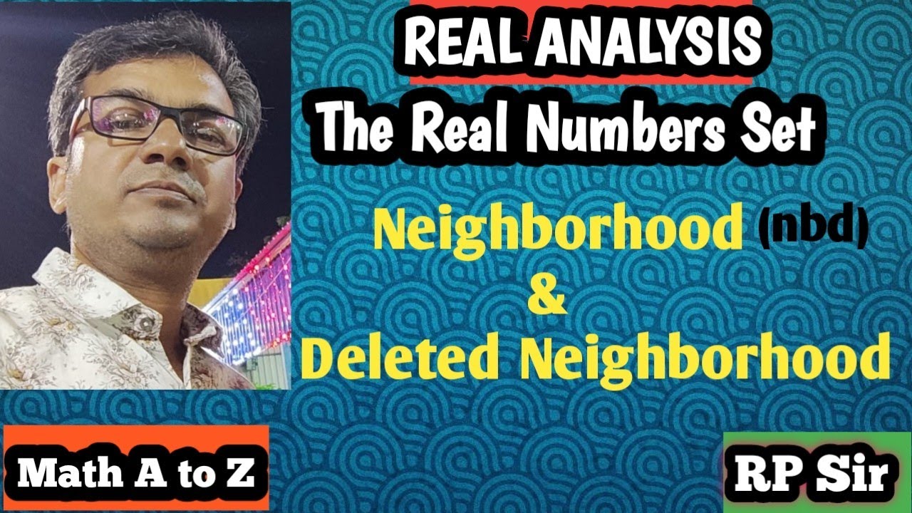 Neighborhood of a point in a set of Real Numbers - YouTube