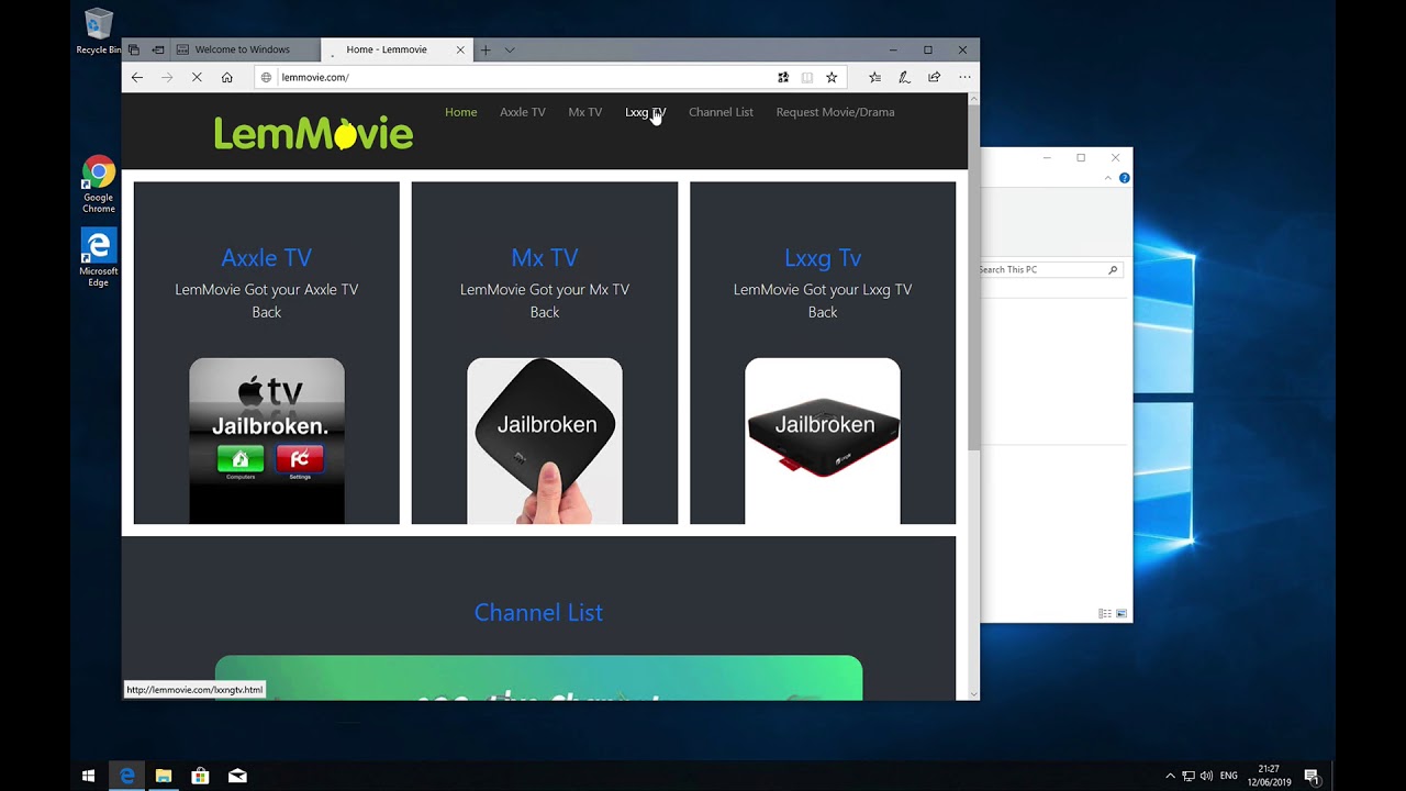 lemlive lemmovie installation - YouTube