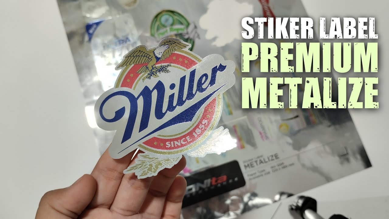 Stiker Label Metalize RONIta Digital Printing - YouTube