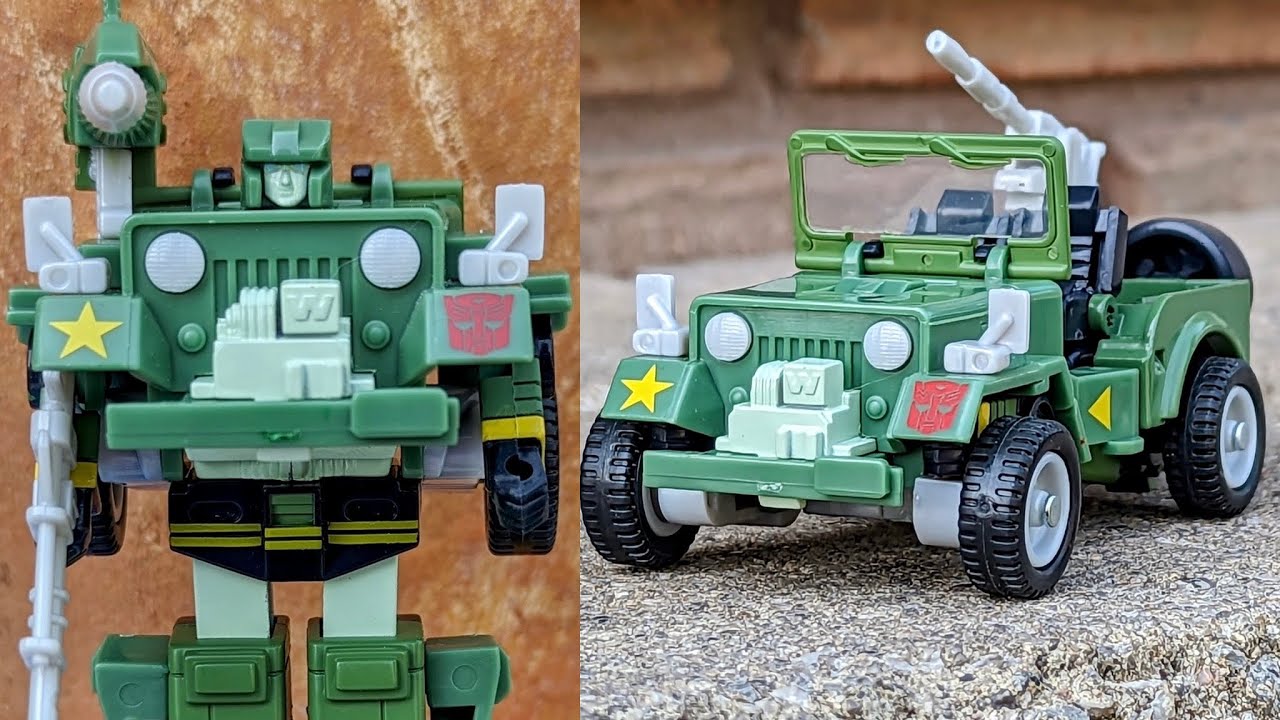New transformers g1 hound Walmart exclusive action figure review - YouTube