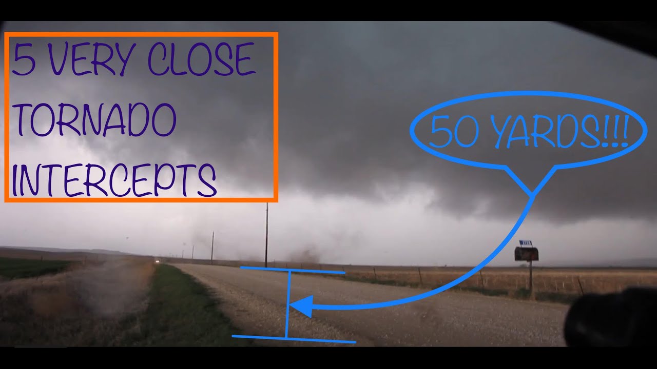 5 VERY CLOSE Tornado Intercepts - YouTube