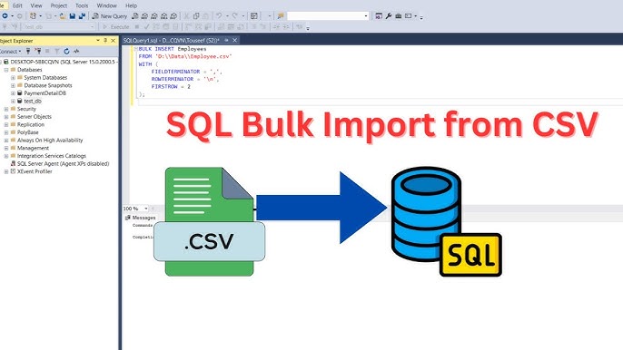 Bulk Insert Csv File Into A Database Using Sql Server SQL Server Bulk Insert Csv File Into A Database Using Sql Server SQL Server