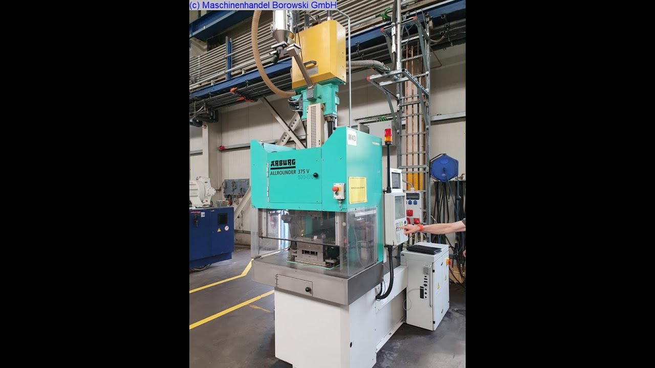 Gebrauchte Spritzgießmaschine ARBURG Allrounder 375 V 500-170 - YouTube
