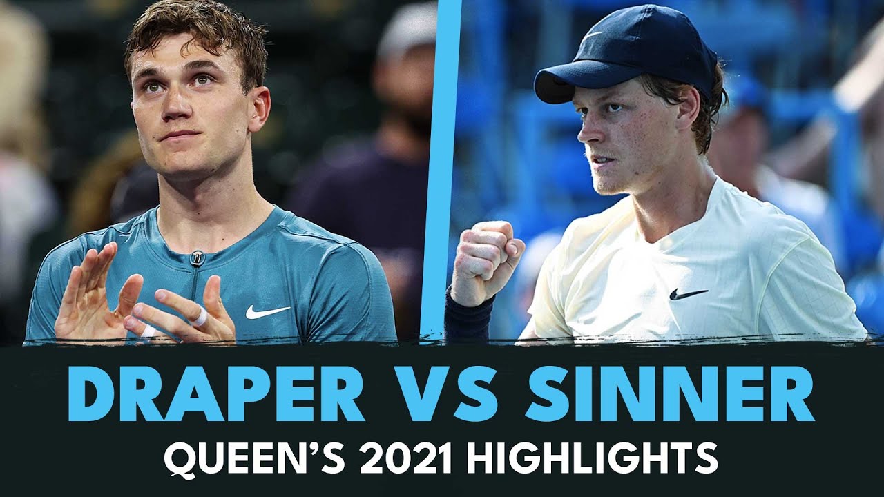 Jack Draper's First ATP Win vs Jannik Sinner! | Queen's 2021 Highlights ...