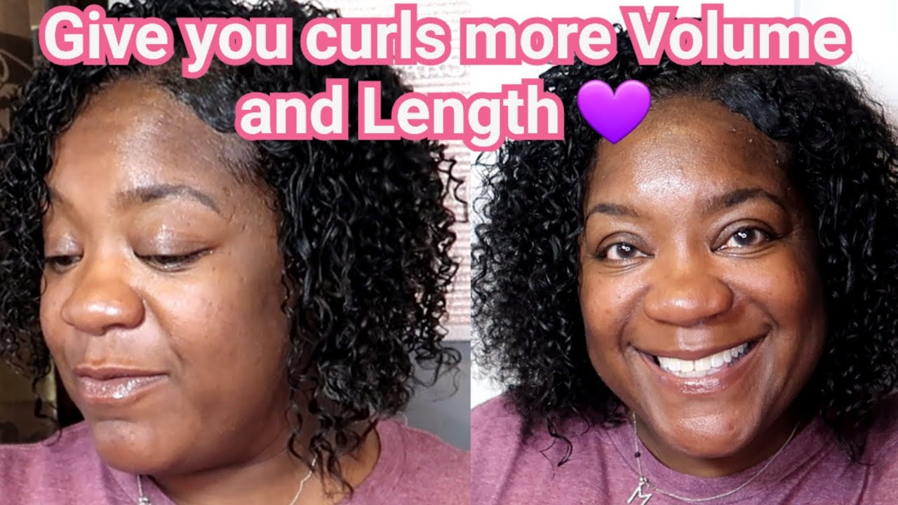 How to Stretch your Natural Curls for More Volume and Length 💜 - YouTube